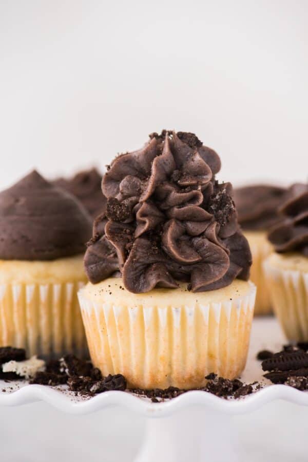 Oreo Bottom Cupcakes - oreos baked into the bottom of cupcakes!