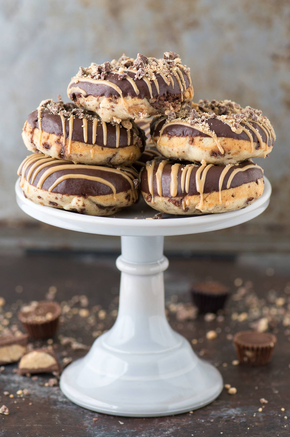 Stuffed Peanut Butter Cup Donuts