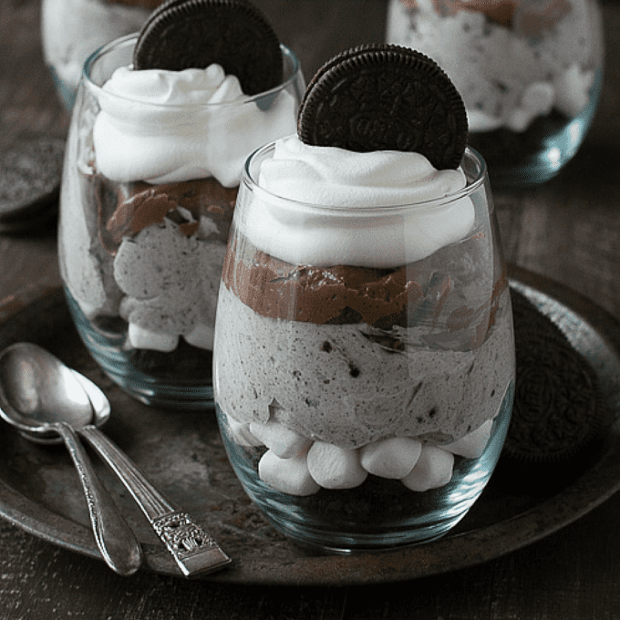 Over the Top Chocolate Cheesecake Oreo Parfaits