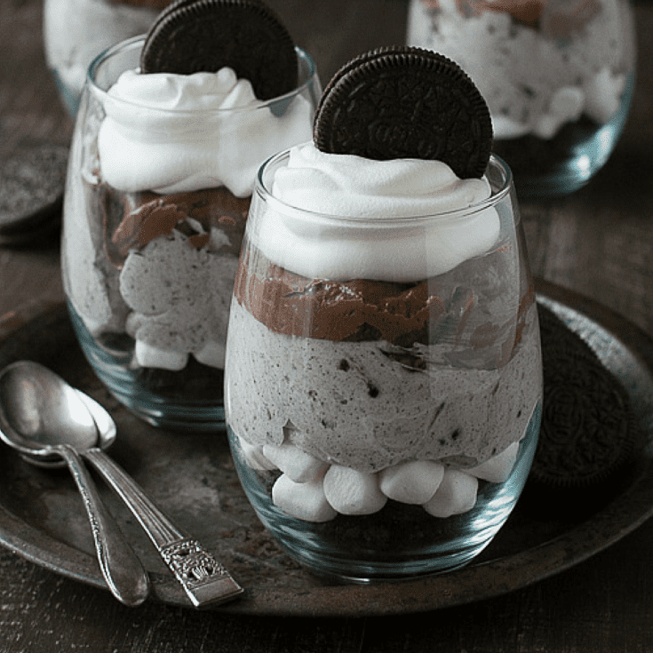 Over the Top Chocolate Cheesecake Oreo Parfaits