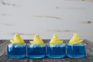 Swimming Peeps Jello Cups - easy Easter treat!