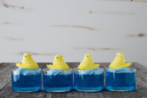Swimming Peeps Jello Cups - easy Easter treat!