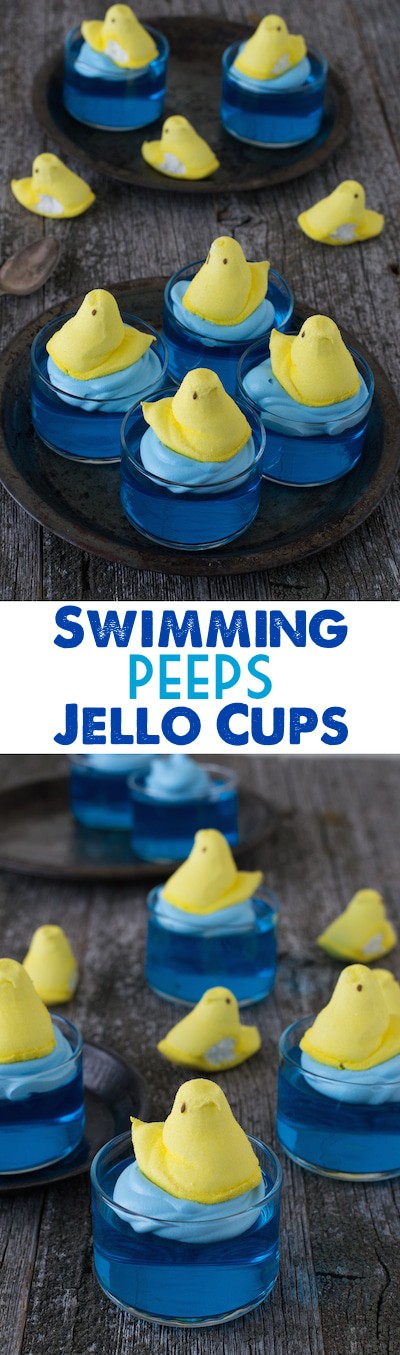 Swimming Peeps Jello Cups | The First Year