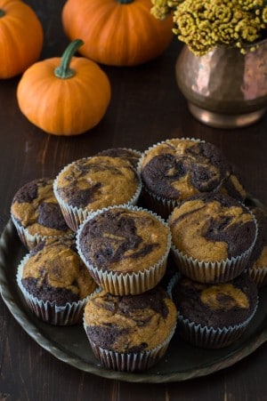 Pumpkin Chocolate Cupcakes