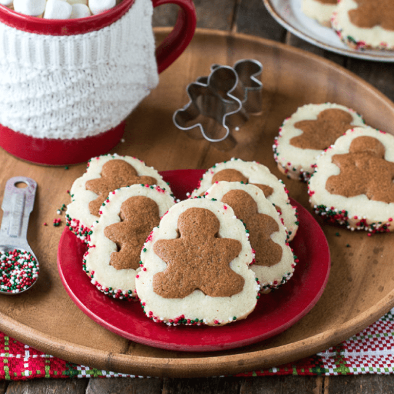 Gingerbread Men Slice N' Bake Cookies