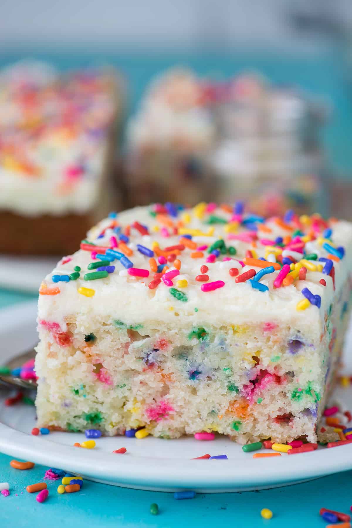 Funfetti Cake made In 9x13 Inch Pan Fluffy And Moist 