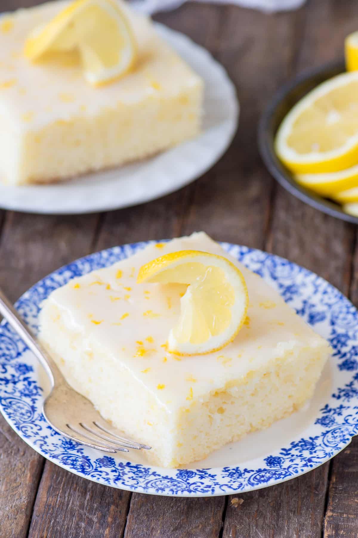 Lemon Cake {made in 9x13 pan with fresh lemons}