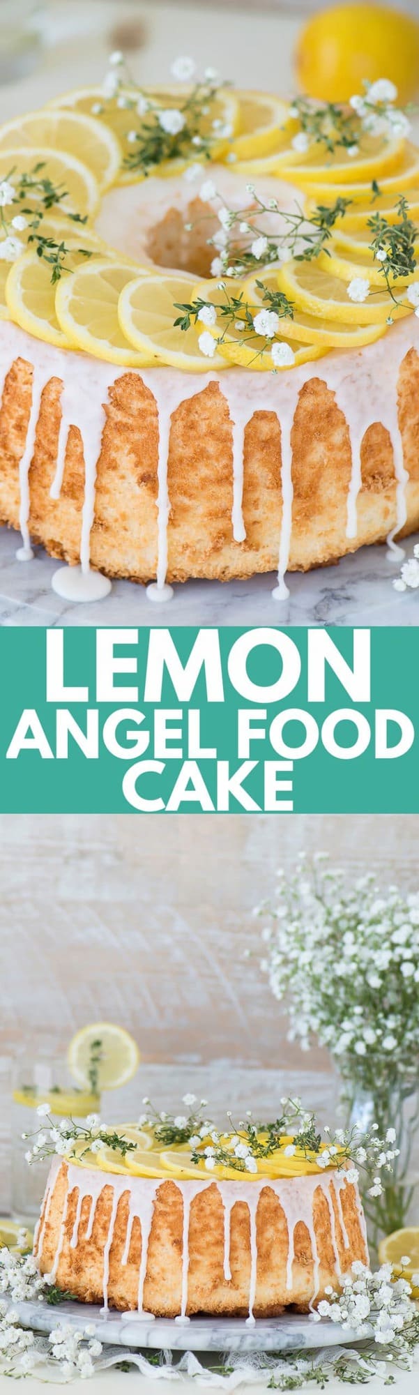 Lemon Angel Food Cake