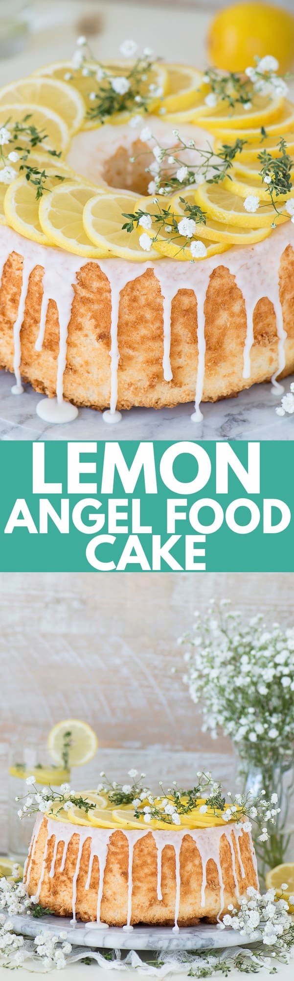 Lemon Angel Food Cake