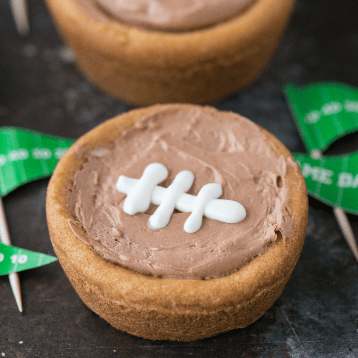 Sugar Cookie Football Cups