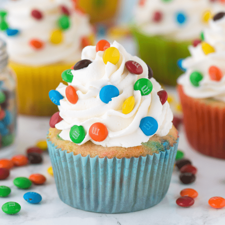 M&M Cupcakes