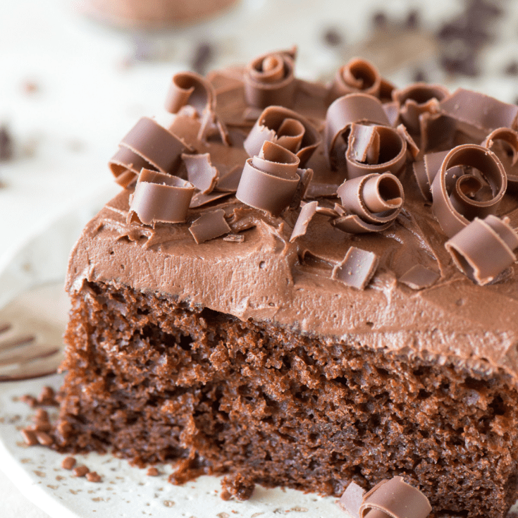 Easy Chocolate Cake (from box mix & incredibly moist!)