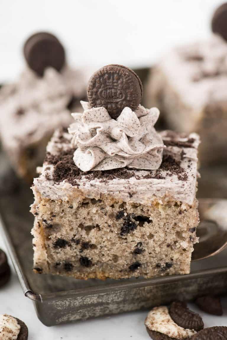 Oreo Cake - cookies and cream cake in 9x13 inch pan!