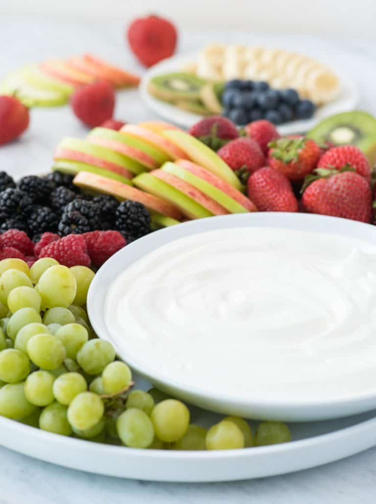Marshmallow Fruit Dip with Cool Whip - The First Year