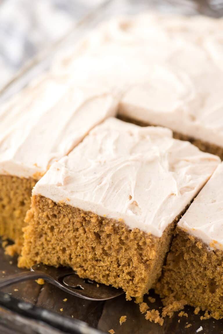 Easy Pumpkin Cake - starts with a box of spice cake mix!