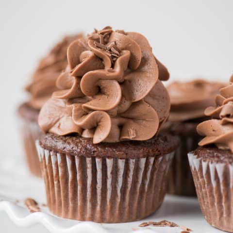 Easy Chocolate Cupcakes (made from a box mix and SO good!)
