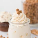 Peanut Butter Whipped Cream - 3 ingredient peanut butter frosting!