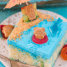 Beach Poke Cake - birthday cake for kids!