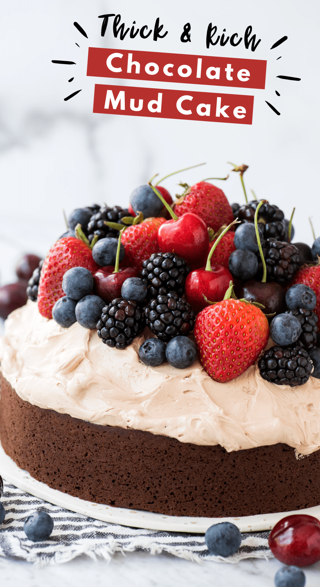 Chocolate Mud Cake - thick & rich chocolate cake!