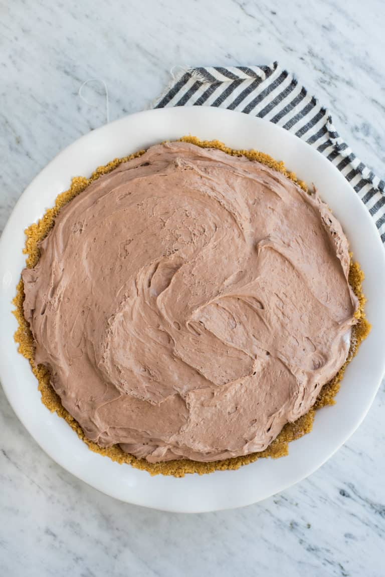 Chocolate Cream Pudding Pie Recipe - The First Year