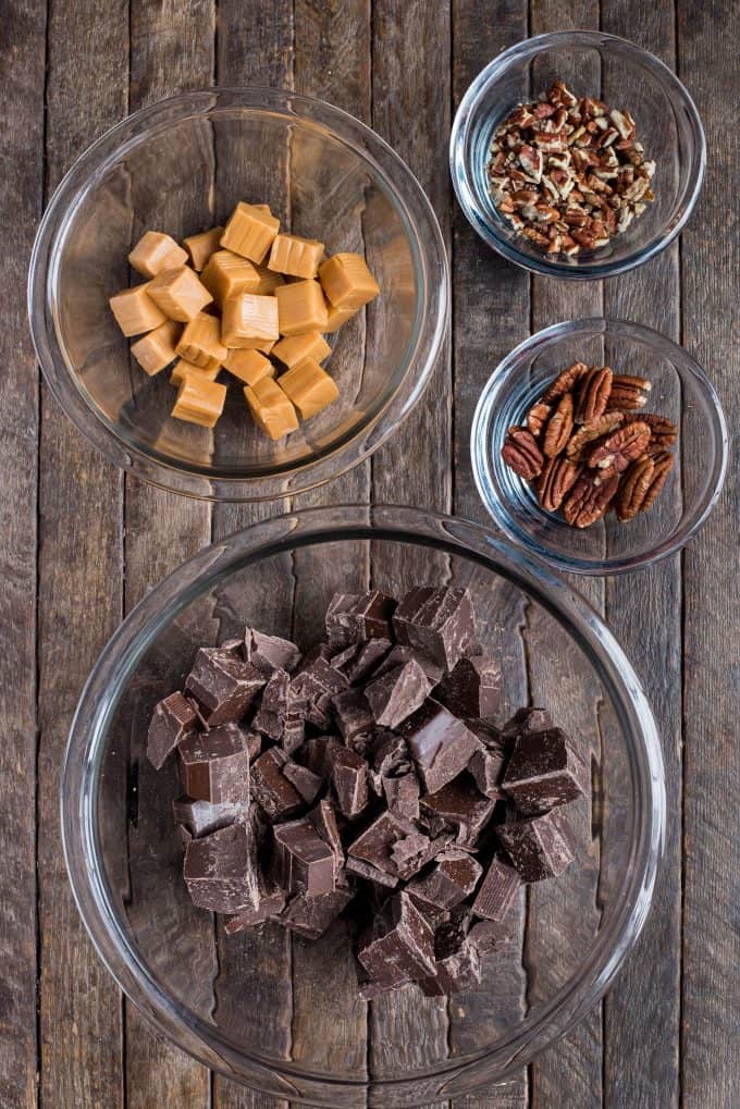 Turtle Bark - 4 ingredient Christmas candy