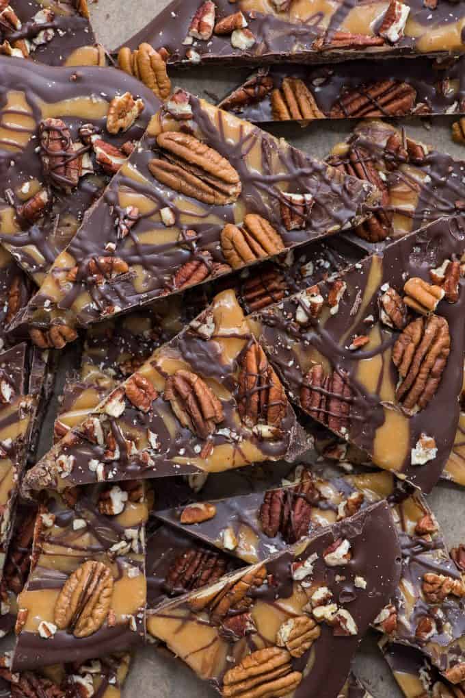 Turtle Bark - 4 ingredient Christmas candy