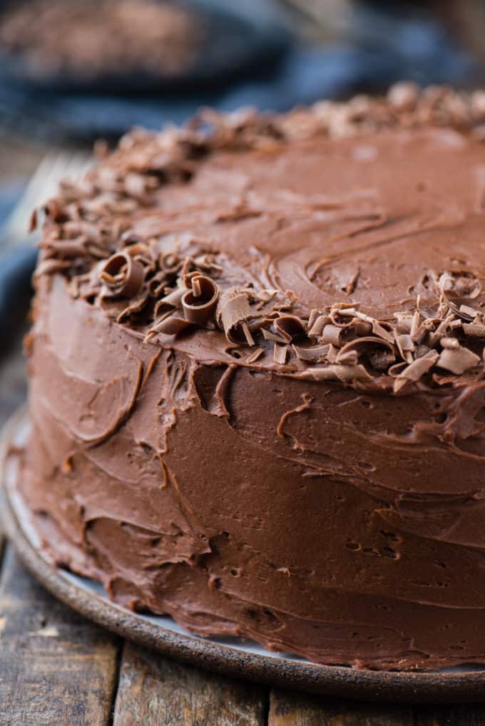 Homemade Chocolate Cake - moist chocolate layer cake for all occasions!