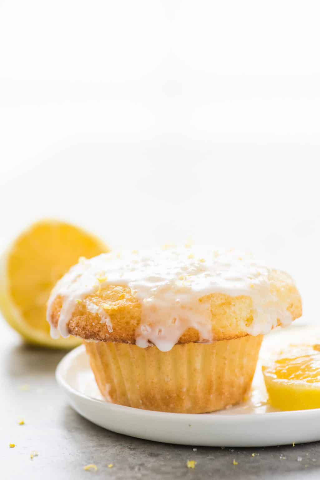 Bakery Style Lemon Muffins - The First Year