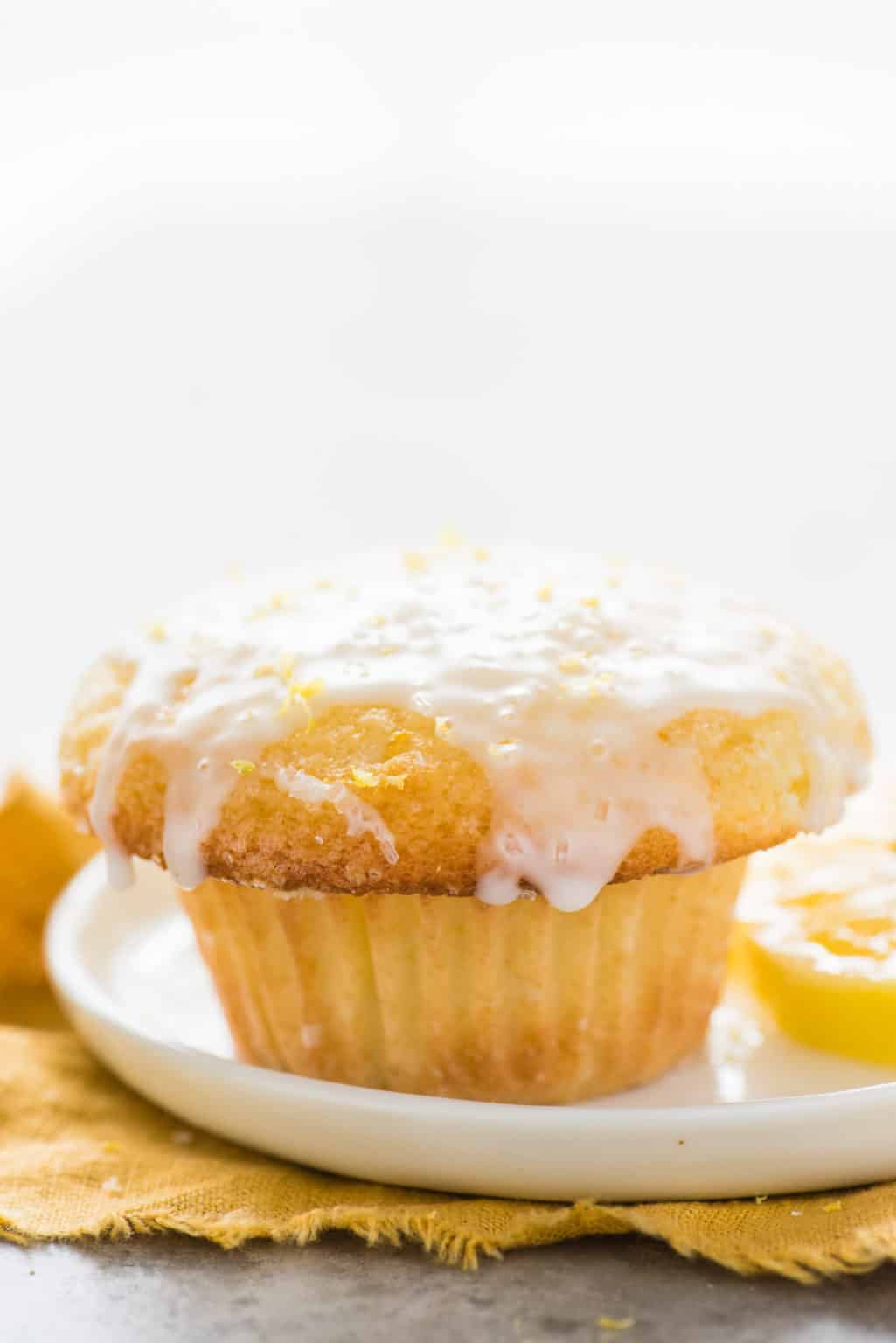 Bakery Style Lemon Muffins - The First Year
