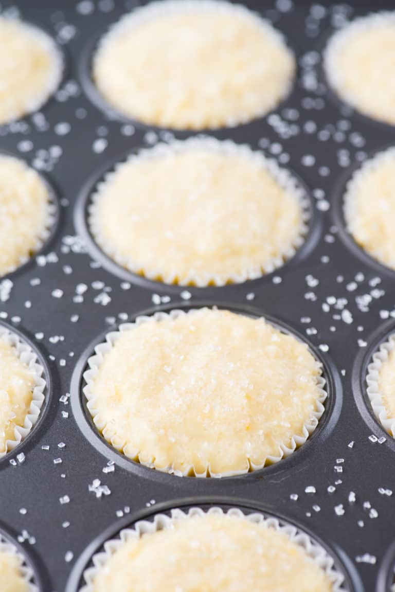 Bakery Style Lemon Muffins - The First Year