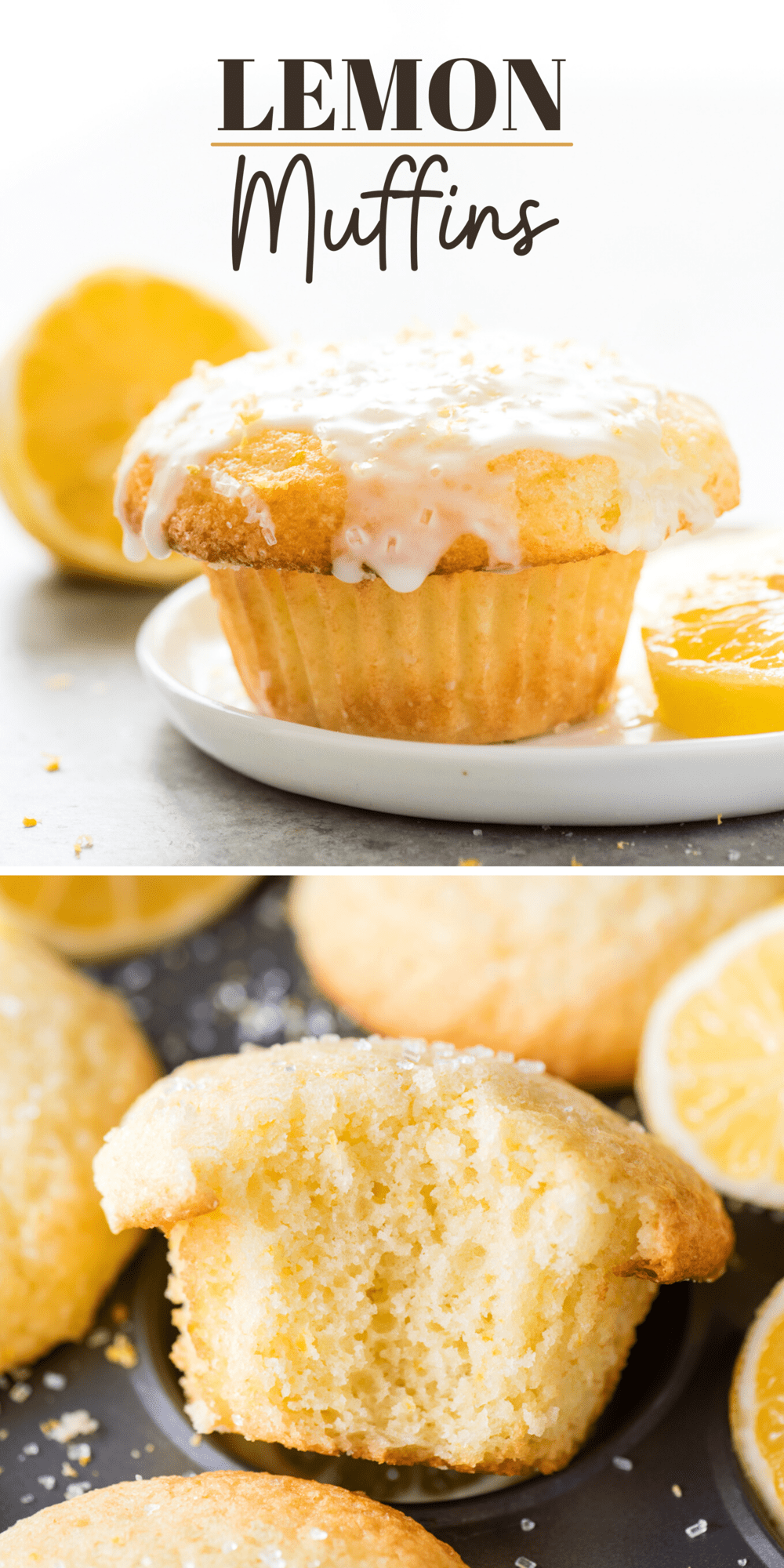 Bakery Style Buttermilk Lemon Muffins - The First Year