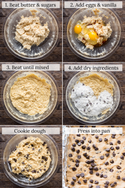 Chocolate Chip Bars Recipe-The First Year Blog