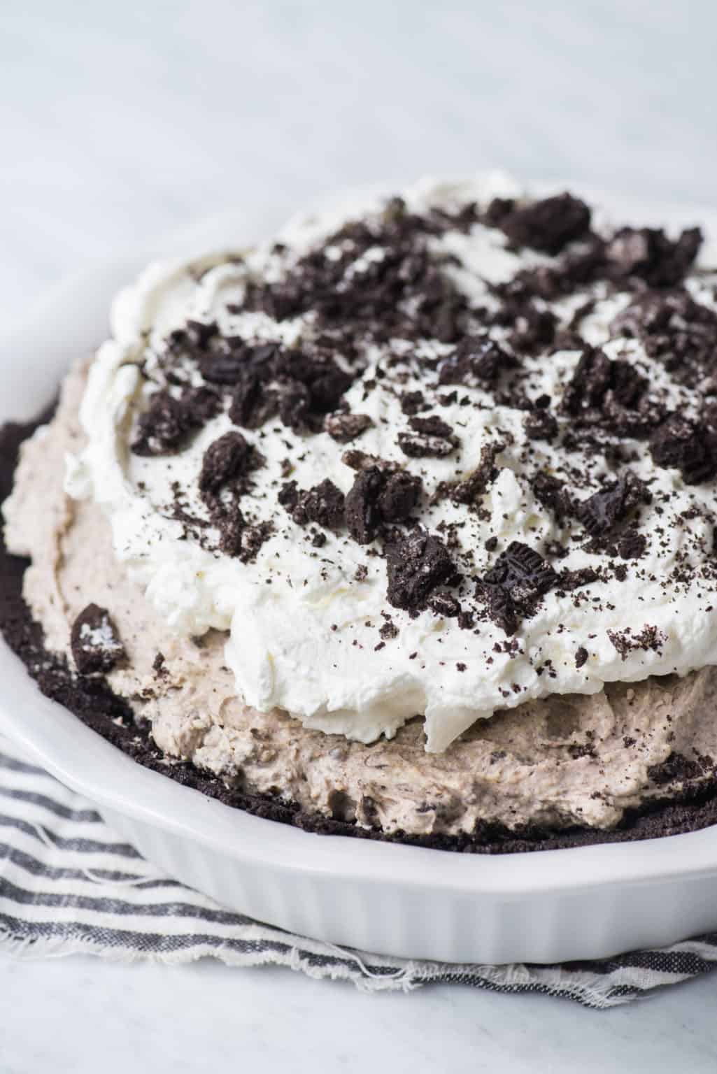 Oreo Pudding Pie - no bake pie recipe!