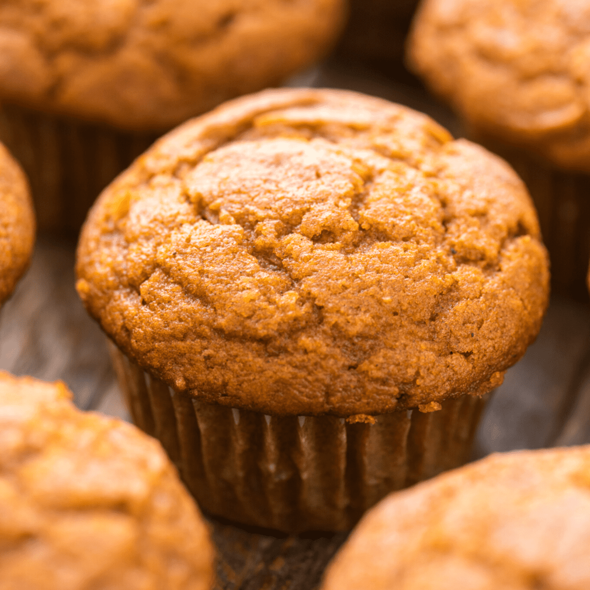 Pumpkin Muffins - easy pumpkin muffin recipe with domed muffin tops!