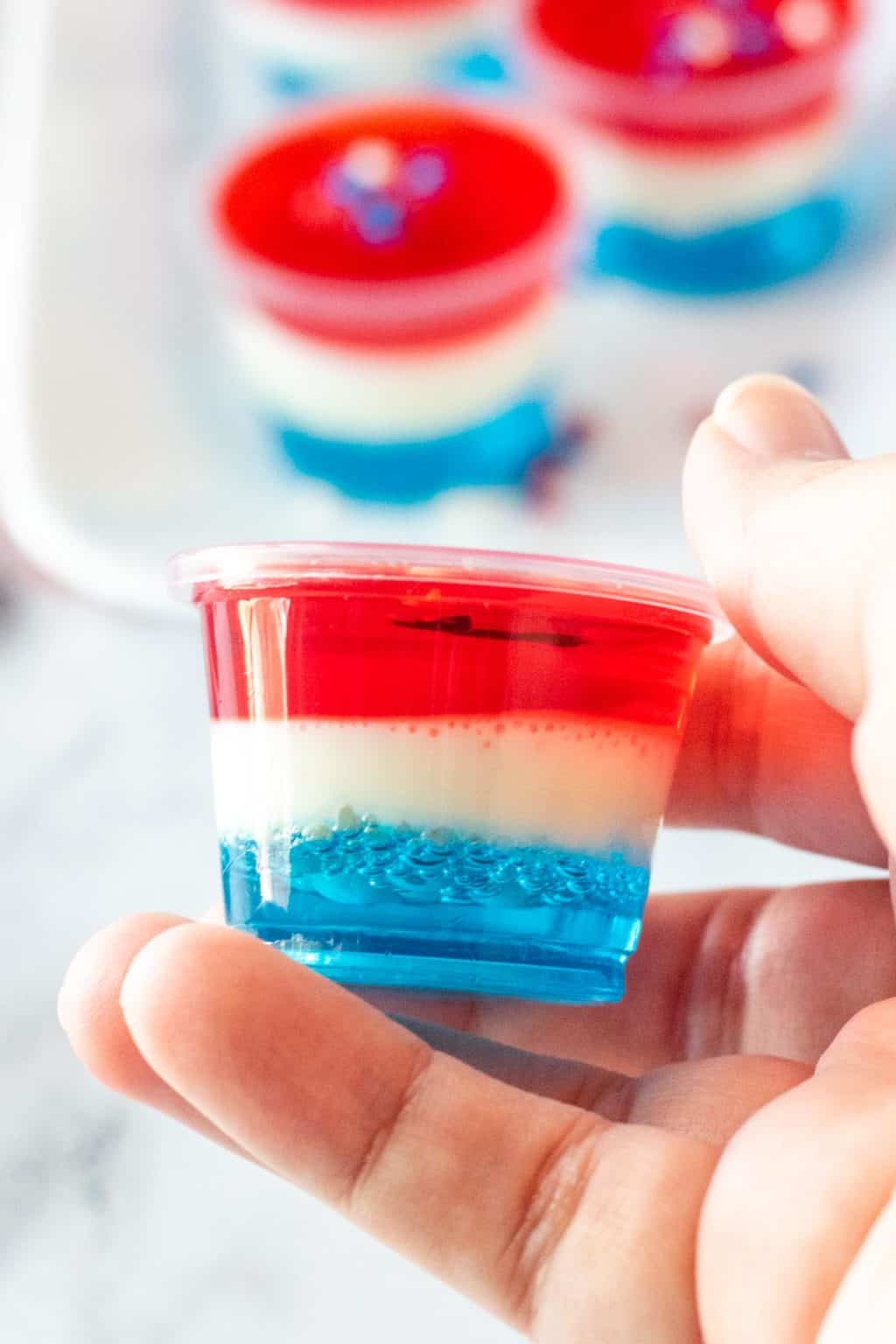 Red, White, and Blue Jello Shots With Vodka | The First Year