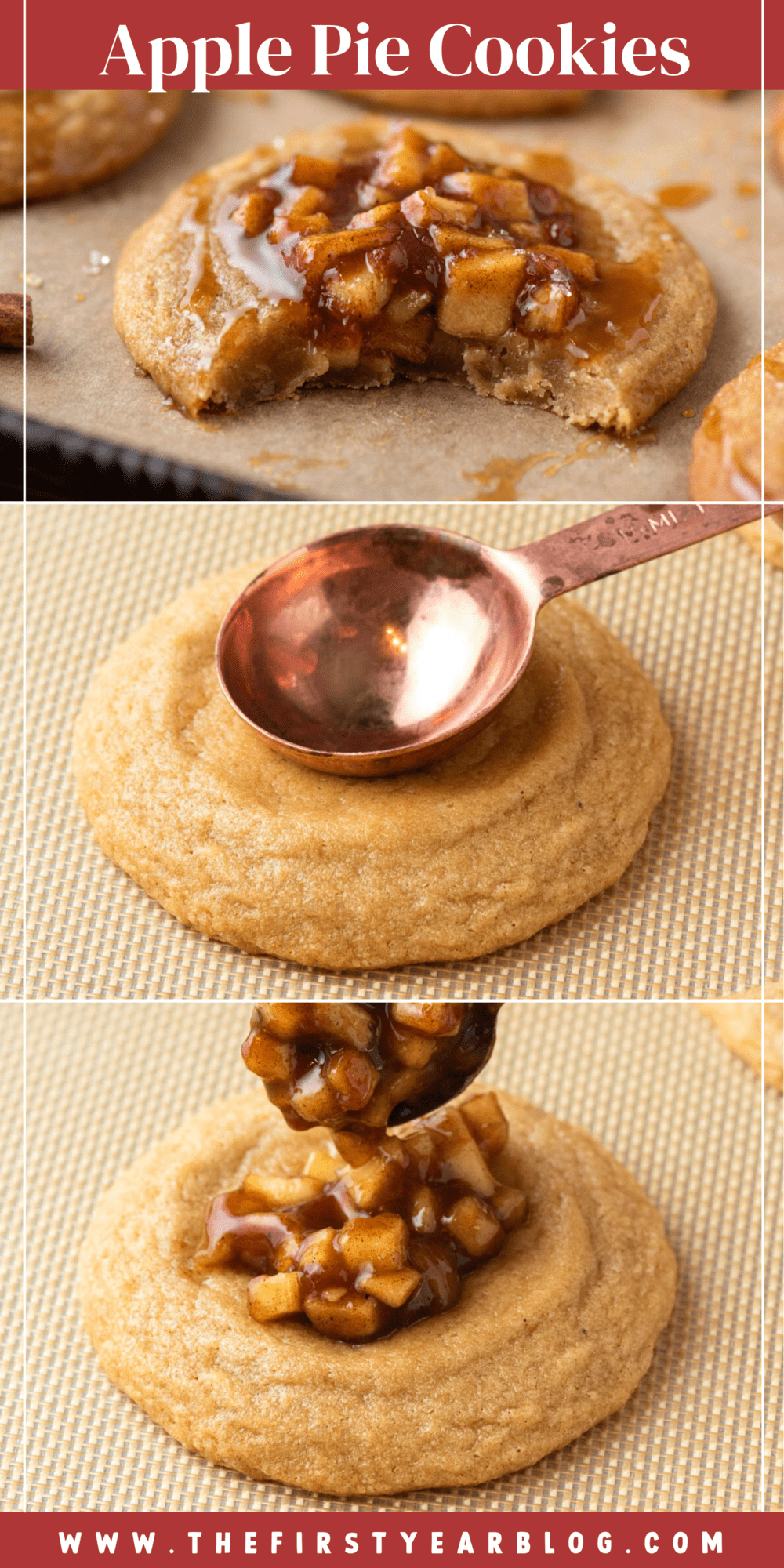 Soft and Chewy Apple Pie Cookies | The First Year