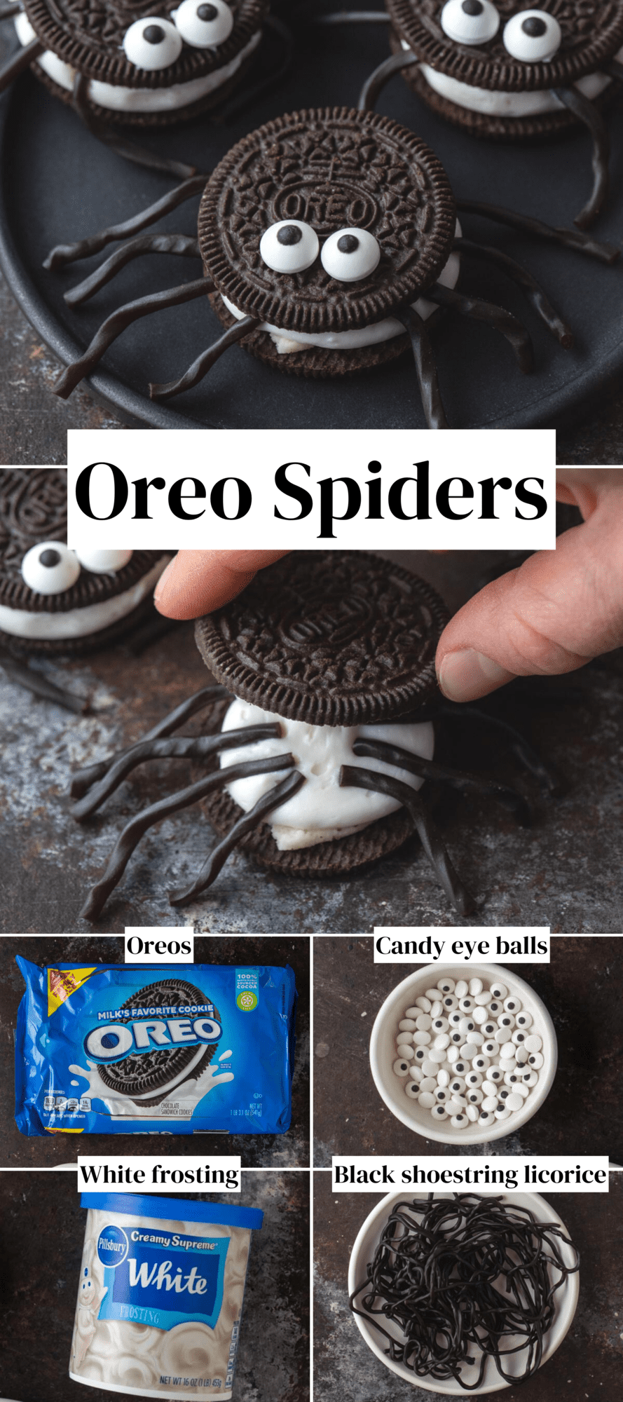 Easy Oreo Spiders (4 Ingredients!) l The First Year Blog