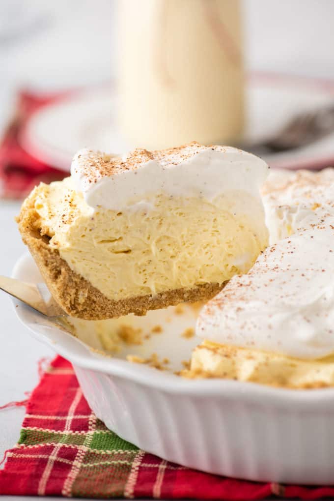 No Bake Eggnog Pie | The First Year Blog