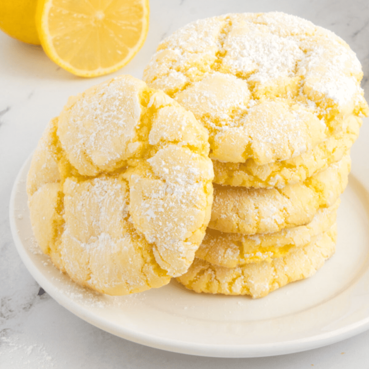 Lemon Cake Mix Cookies - The First Year