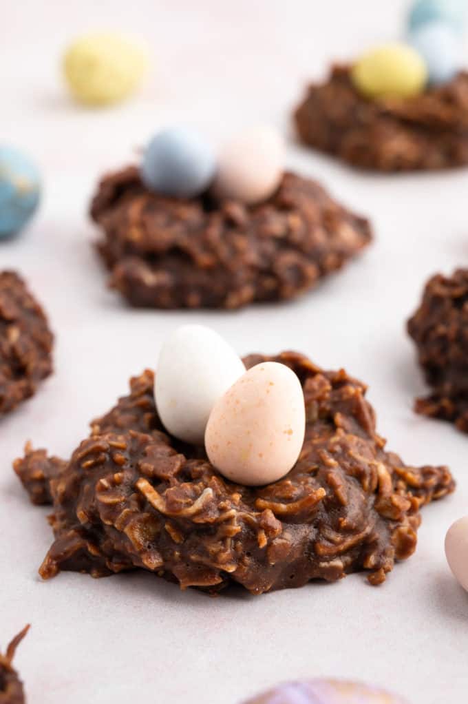 No Bake Birds Nest Cookies - The First Year