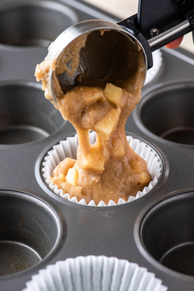 Moist Apple Cinnamon Muffin with Apple Chunks - The First Year