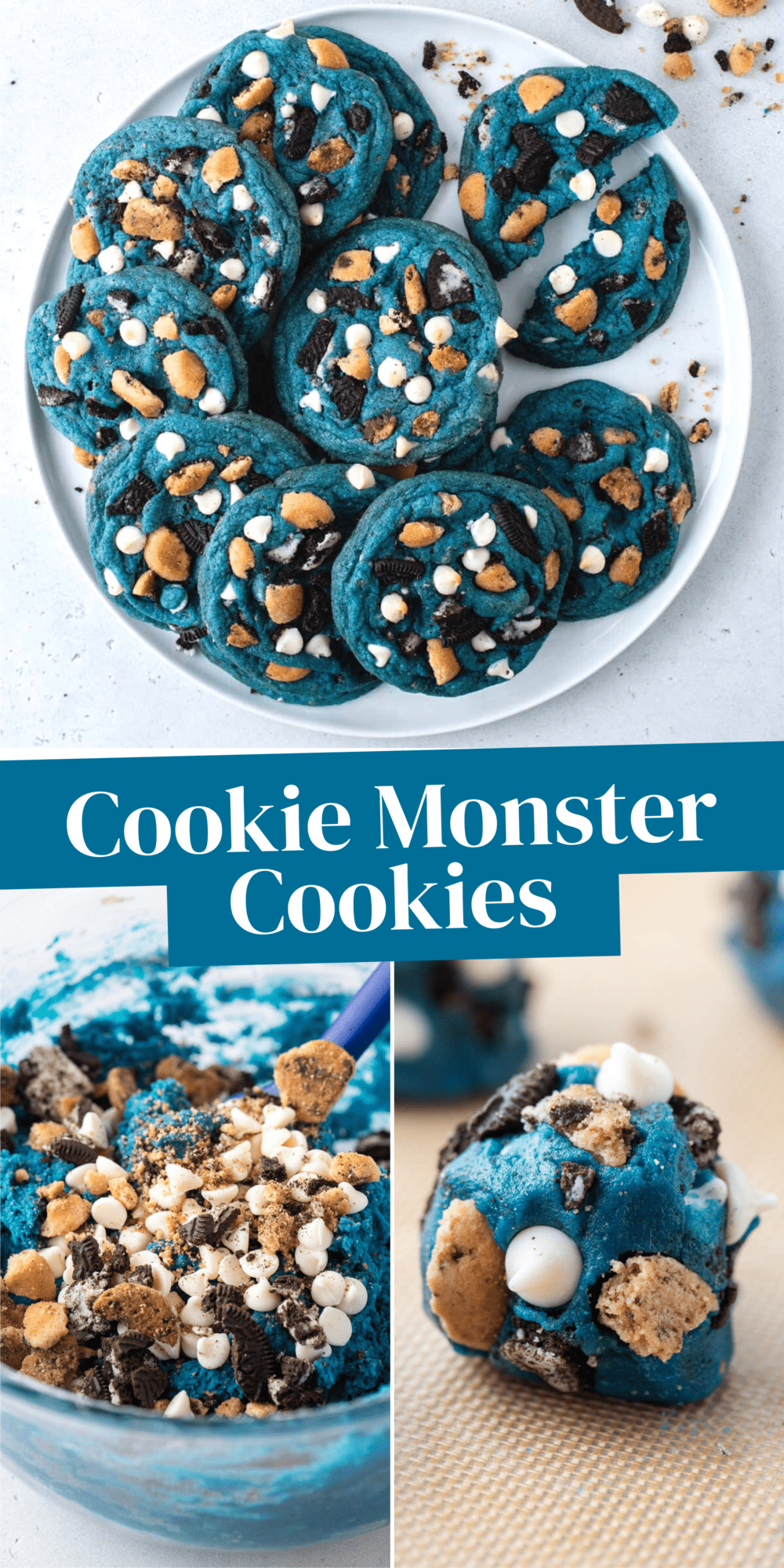 The Best Loaded Cookie Monster Cookies - The First Year