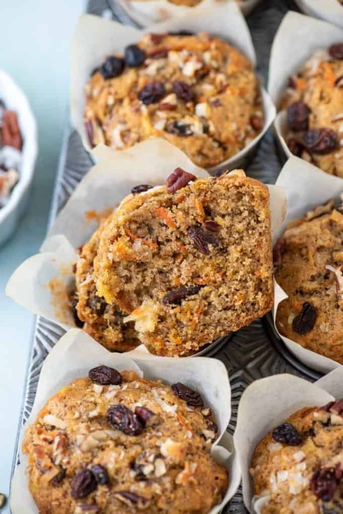 Best Morning Glory Muffins (with Pineapple, Apple, and Carrots!) - The ...