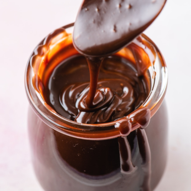 2 Minute Chocolate Fudge Sauce Recipe - The First Year