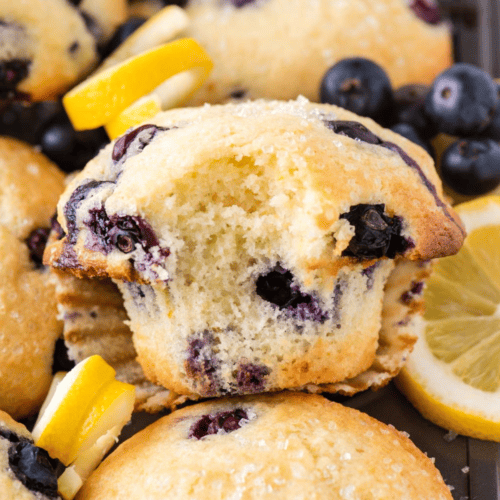 Lemon Blueberry Muffins - The First Year