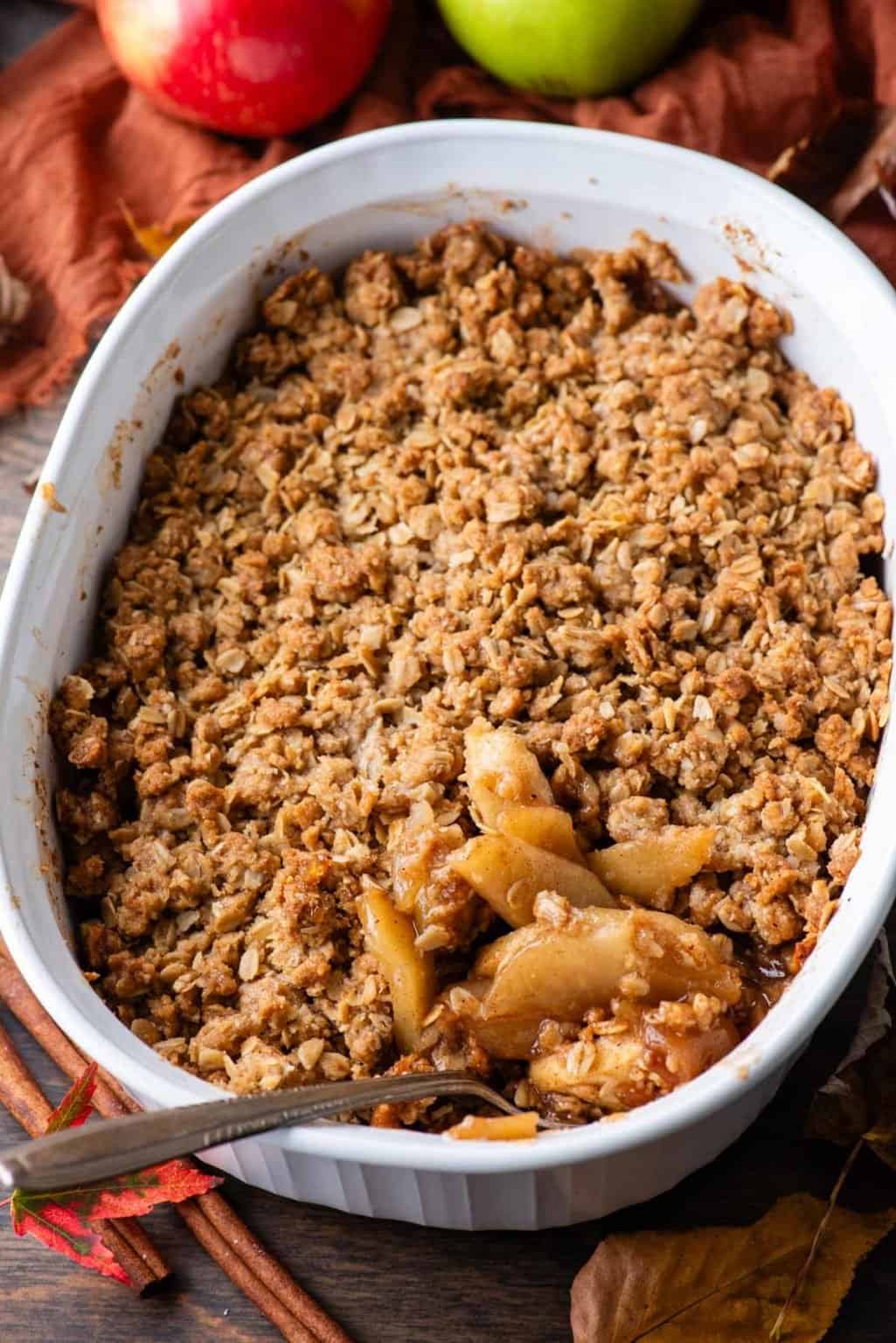Apple Crisp Recipe With Oatmeal - The First Year