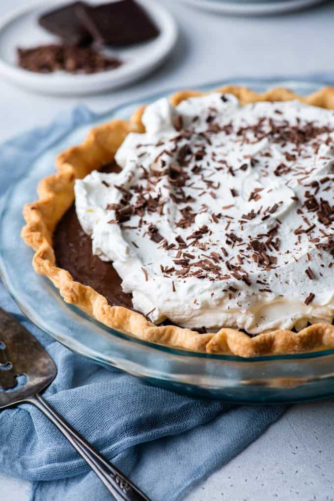 Old Fashioned Chocolate Cream Pie Recipe - The First Year