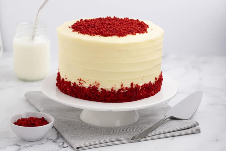 Red Velvet Cake with Cream Cheese Frosting - The First Year