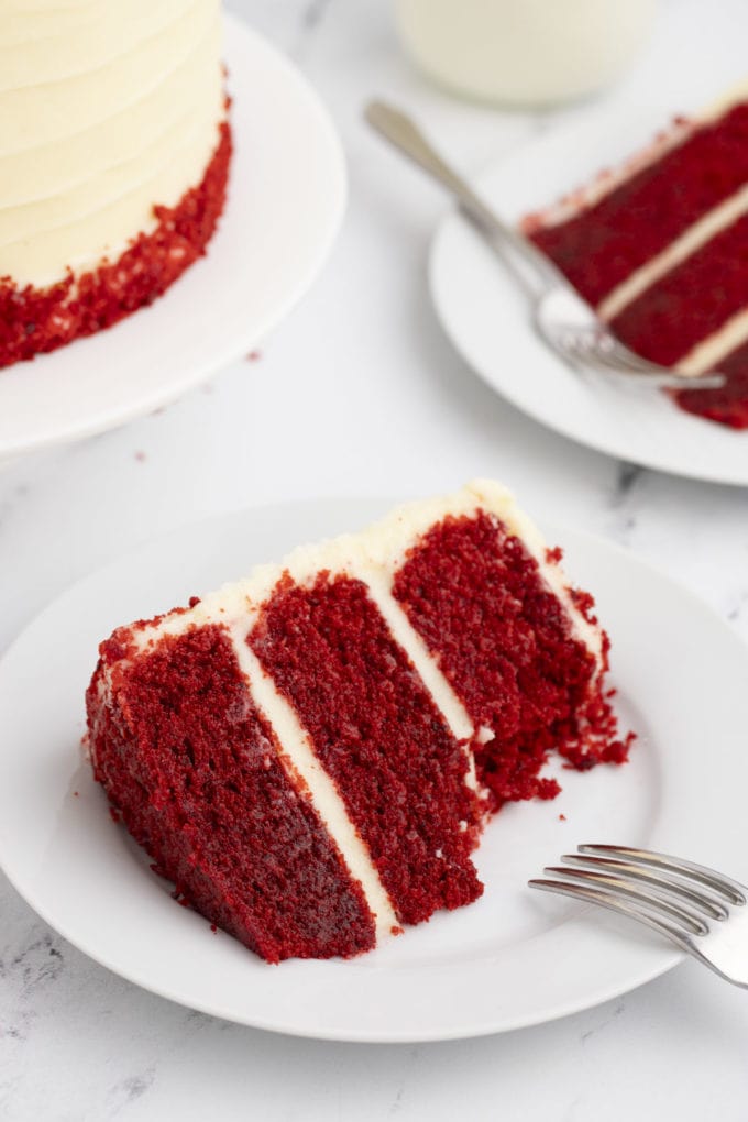 Red Velvet Cake with Cream Cheese Frosting - The First Year