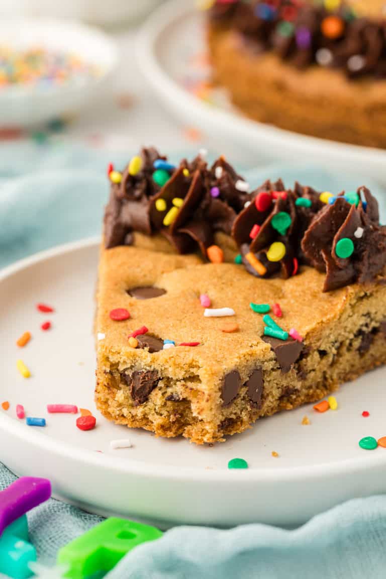 Homemade Cookie Cake (Chocolate Chip Cookie Cake) - The First Year